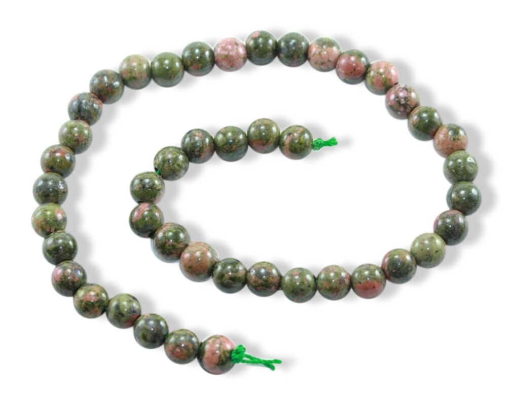 Unakite Beads (8 mm or 10 mm) - Crystal Dreams World