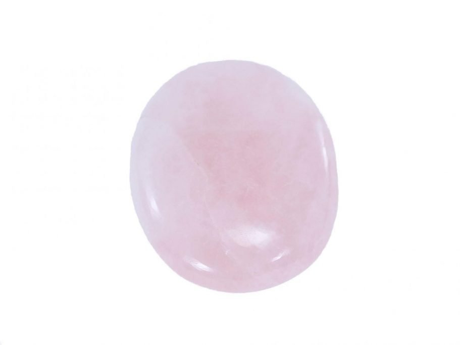 Rose Quartz Palm Stone - Crystal Dreams World