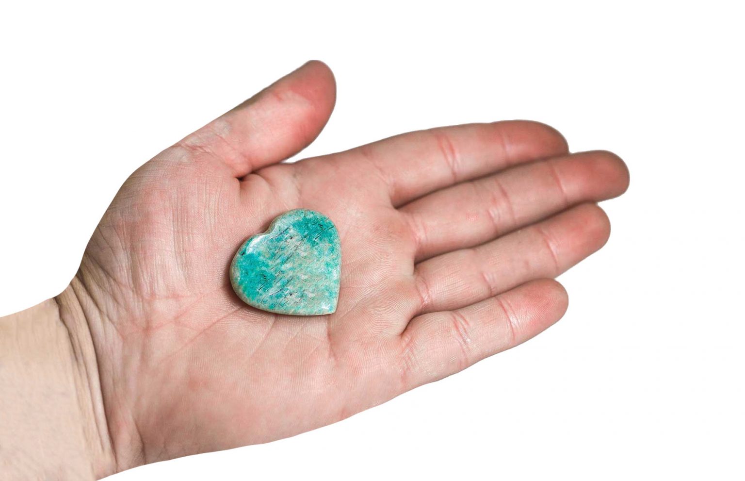 Small Amazonite Heart - Crystal Dreams World