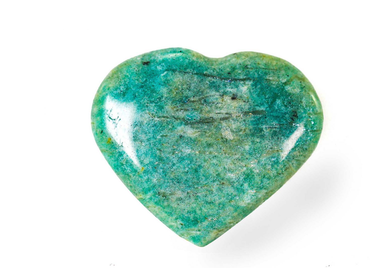 Small Amazonite Heart - Crystal Dreams World