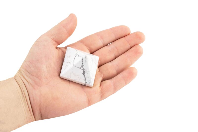 Howlite Pyramid - Crystal Dreams World