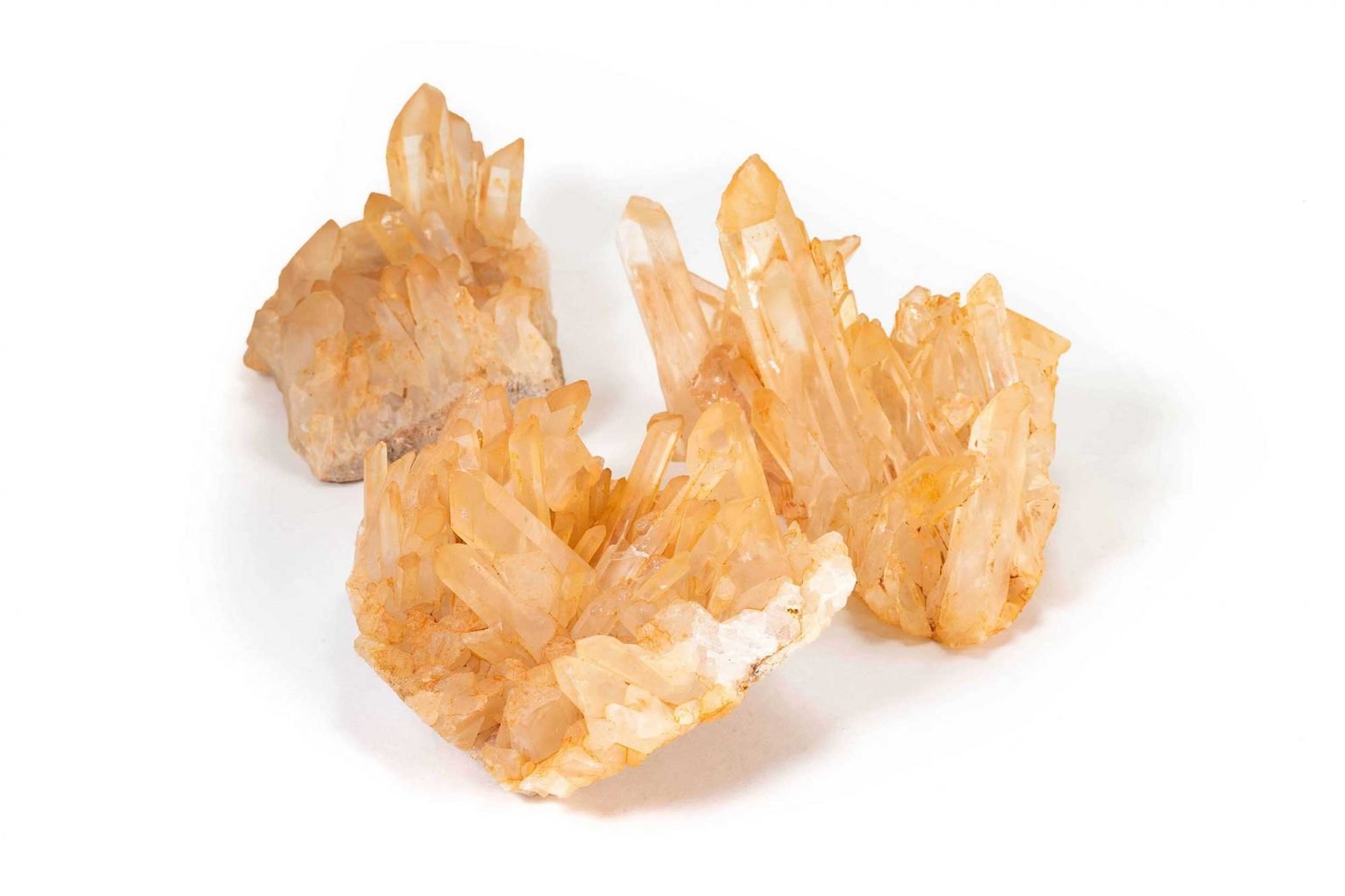 Tangerine Orange Quartz Cluster Druze - Crystal Dreams World