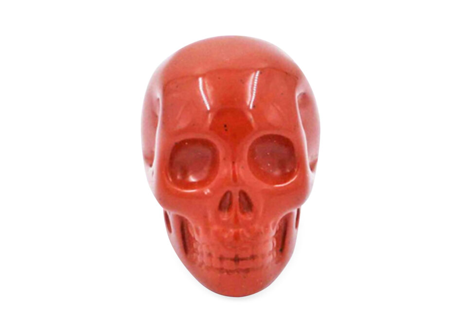 Red Jasper Skull Carved by Hand - Crystal Dreams World
