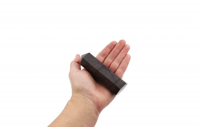 Shungite Polished Prism Point - Crystal Dreams World