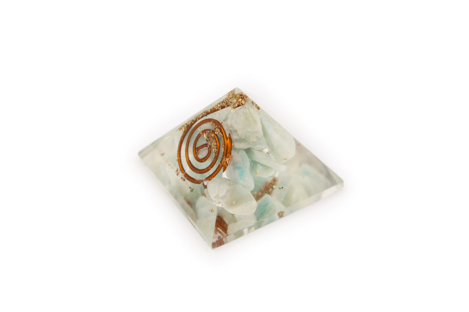 Orgone Pyramid – Amazonite (XS) - Crystal Dreams World