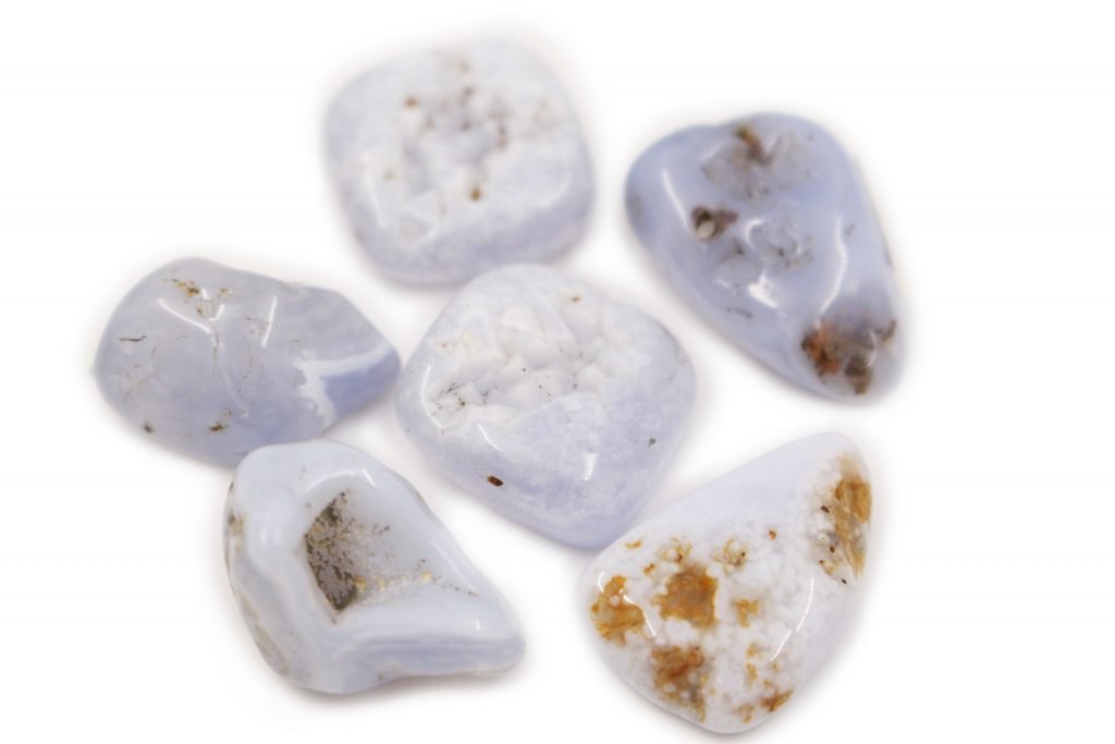 Blue Lace Agate Tumbled - Crystal Dreams World