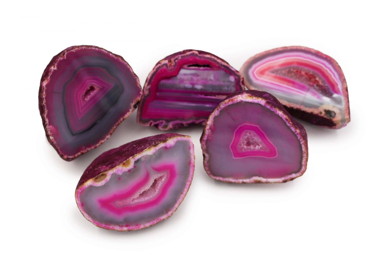Enhanced Agate Geodes "Pink" - Crystal Dreams World