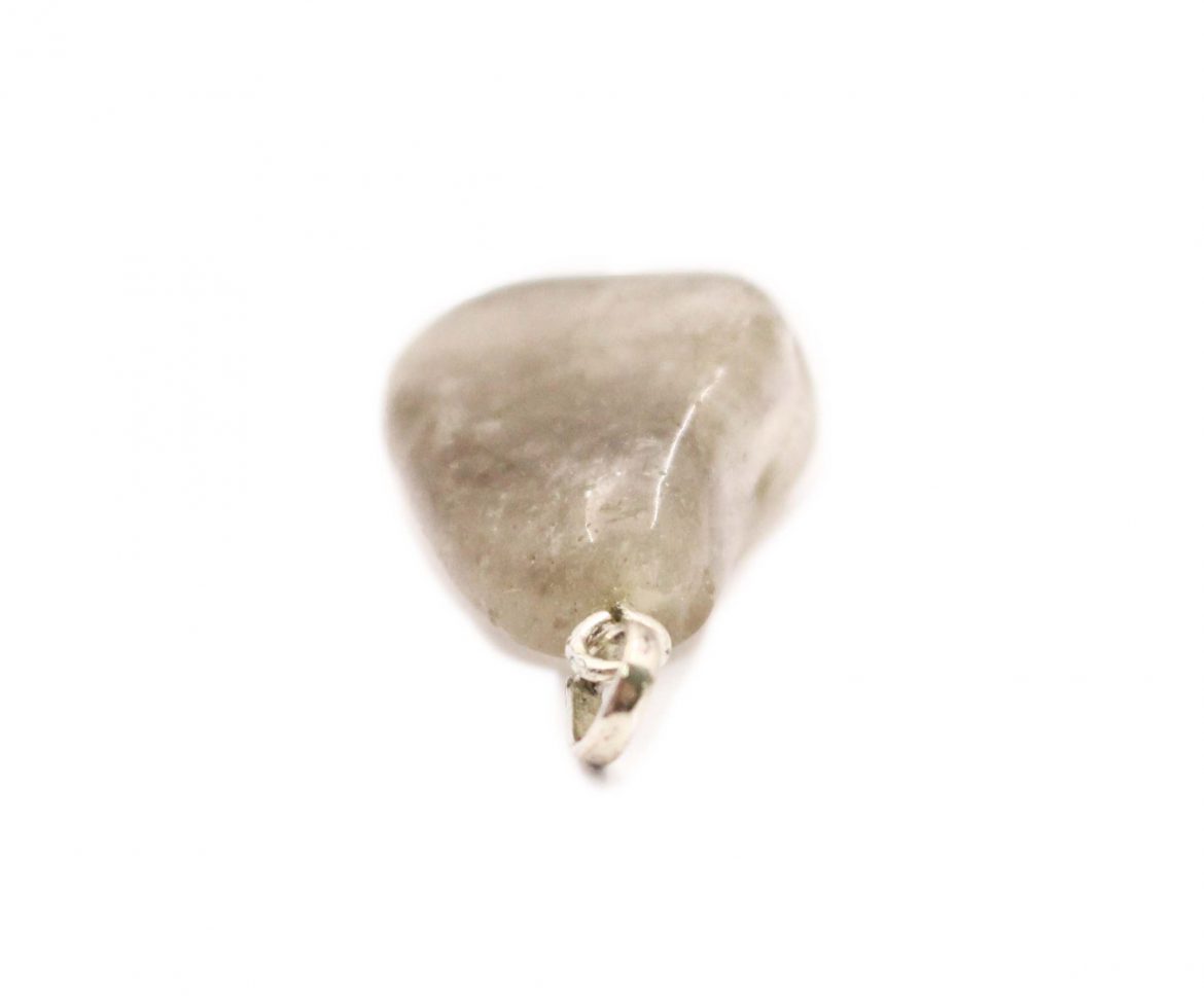 Smoky Quartz Tumbled Sterling Silver Pendant - Crystal Dreams World