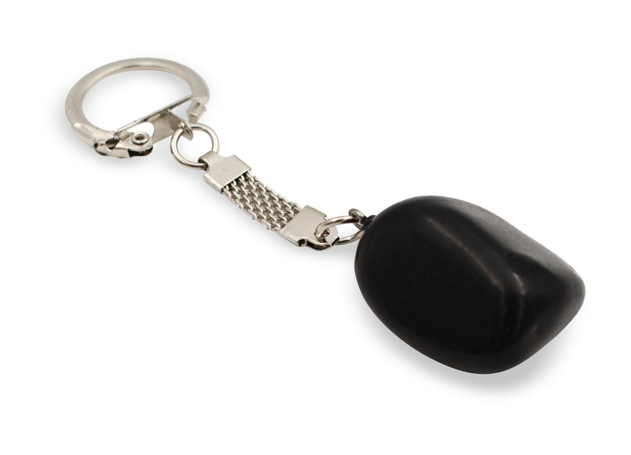 Shungite Pebble Keychain - Crystal Dreams World
