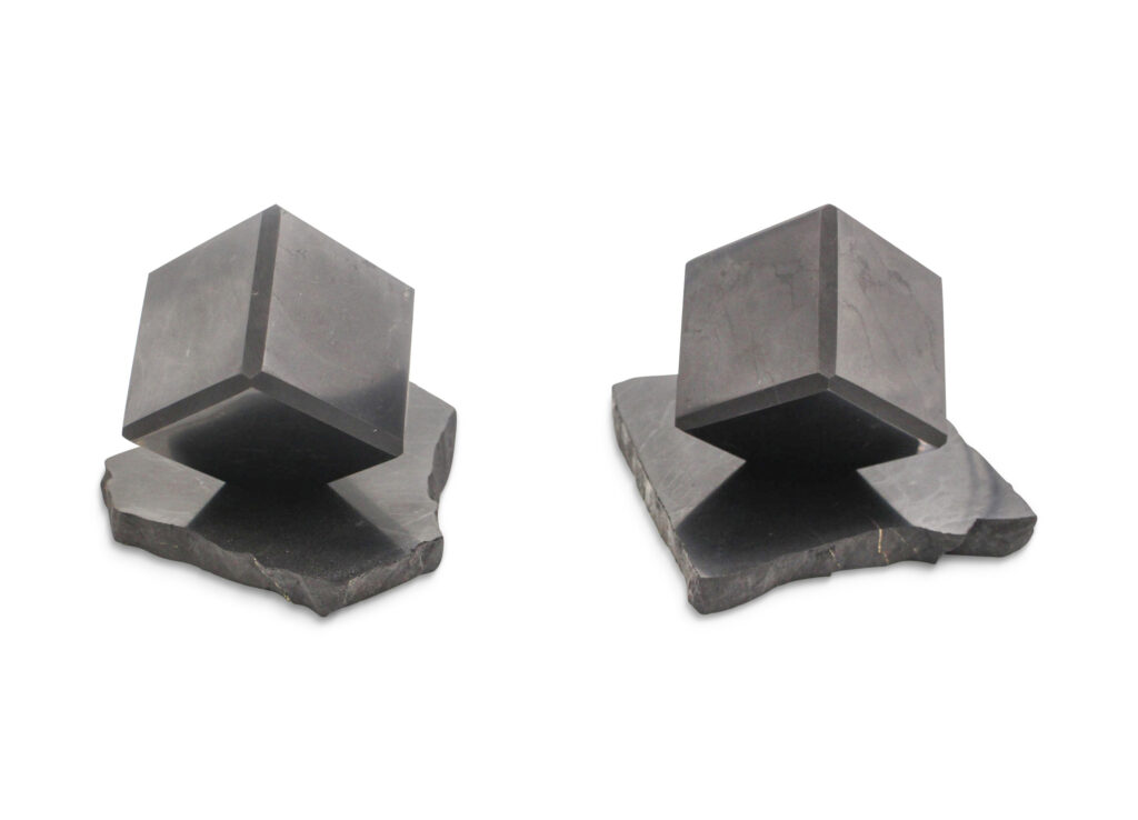 Shungite Corner Self Standing Cube - Crystal Dreams World