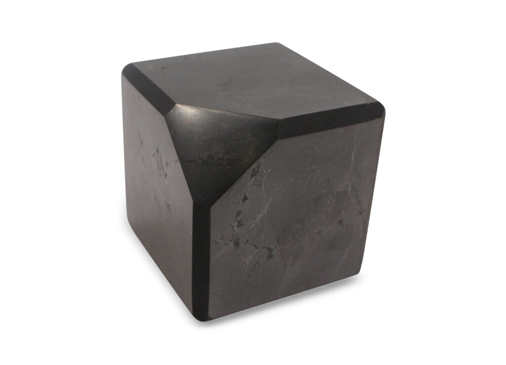 Shungite Corner Self Standing Cube - Crystal Dreams World