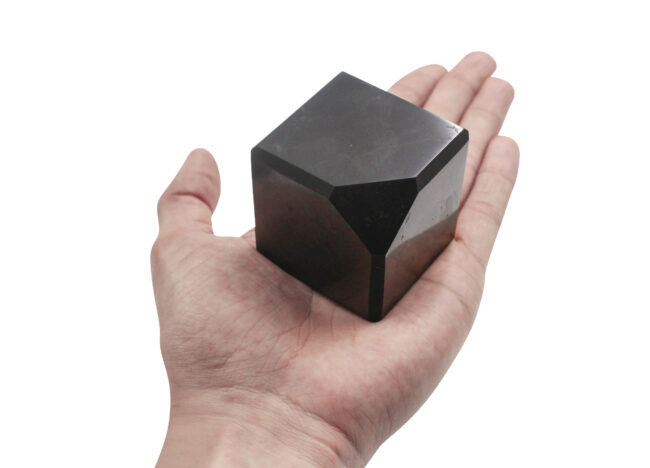 Shungite Corner Self Standing Cube - Crystal Dreams World
