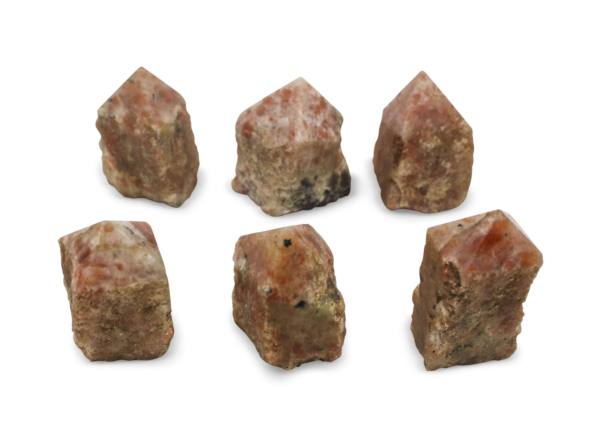 Sunstone Rough with Polished Point - Crystal Dreams World