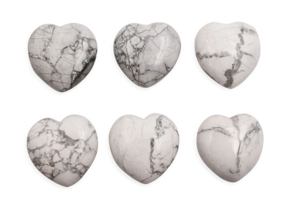 Howlite Heart (S) - Crystal Dreams World