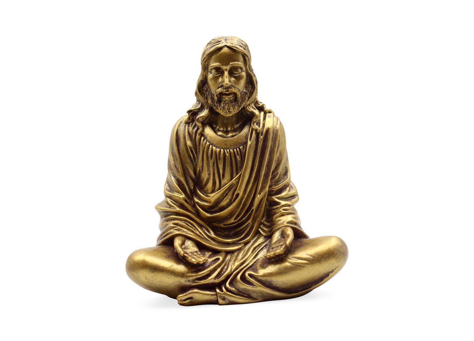 Gold Jesus Statue - Crystal Dreams World